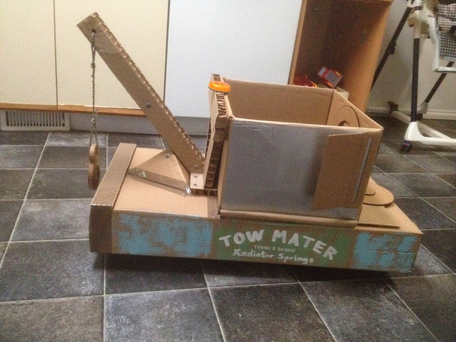 Stick This: Cardboard Disney's "Cars" Tow Mater